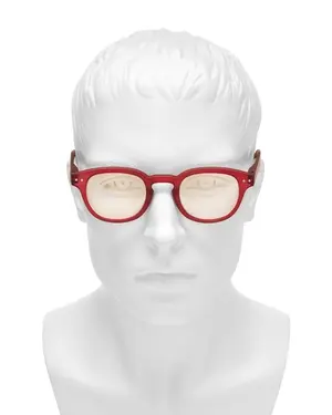 IZIPIZI C Round Reading Sunglasses, 47mm - Cherry Red