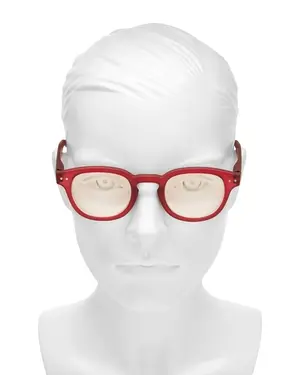 IZIPIZI C Round Reading Sunglasses, 47mm - Cherry Red