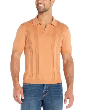 LIVERPOOL Short Sleeve Sweater Knit Polo - Clay