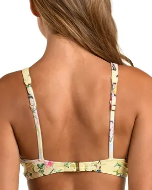L'Agence Lexi Garden Butterflies Bikini Top - Multi