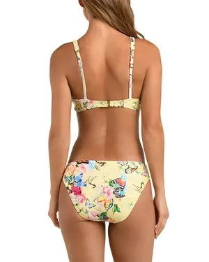 L'Agence Lexi Garden Butterflies Bikini Top - Multi