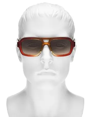 Celine 3 Dots Pilot Sunglasses, 53mm - Brown