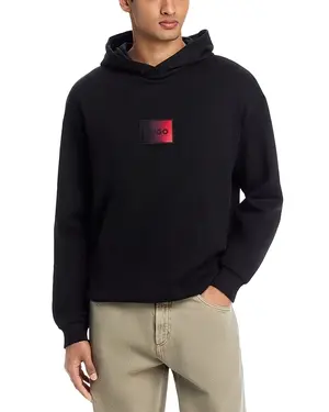Hugo Danohood Relaxed Fit Hooded Sweatshirt - Black
