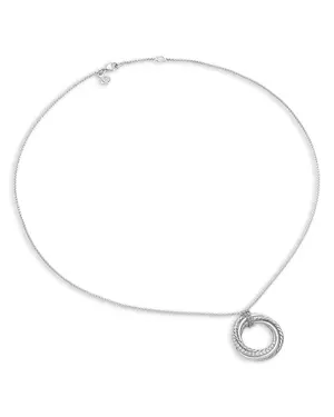 David Yurman Crossover Pendant Necklace, 21mm