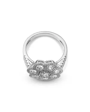 Bloomingdale'S Diamond Flower Ring 2.0 Tcw
