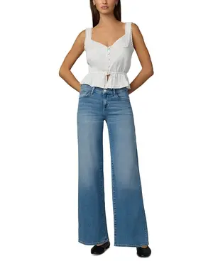 Joe's Jeans The Lou Lou Mid-rise Wide Leg Jeans