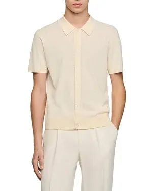 Sandro Openwork Shirt - Ecru