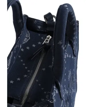 Zadig&Voltaire Angel Mini Zv Monogram Denim Tote - Silent
