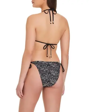 Red Carter Tie Side Bikini Bottom