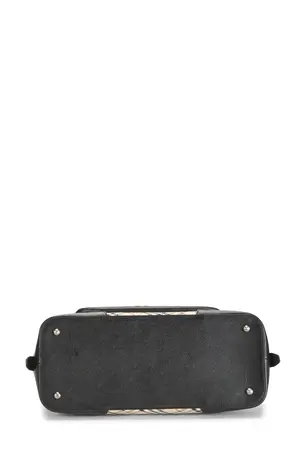 Burberry Jacquard Check Turnlock Dome Handbag