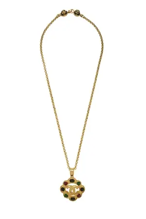 CHANEL Gripoix Stones Necklace