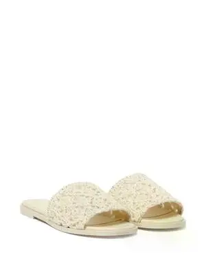 Fabiana Filippi Openwork Flat Sandals - Neutrals