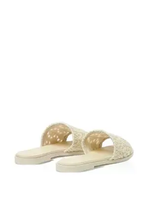 Fabiana Filippi Openwork Flat Sandals - Neutrals
