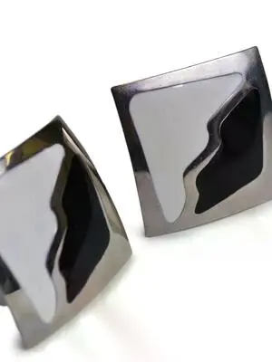 Thierry Mugler Square Clip-on Earrings