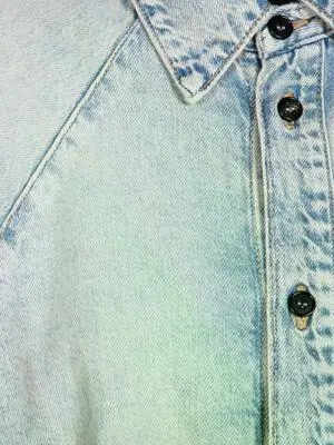 HAIKURE Keira Buttoned Denim Shirt - Blue