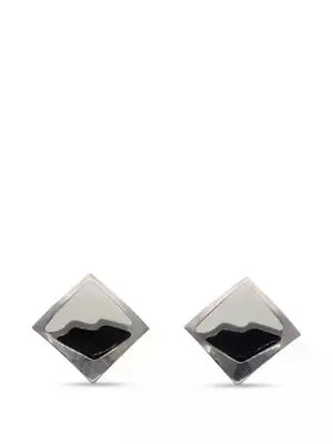 Thierry Mugler Square Clip-on Earrings - Silver
