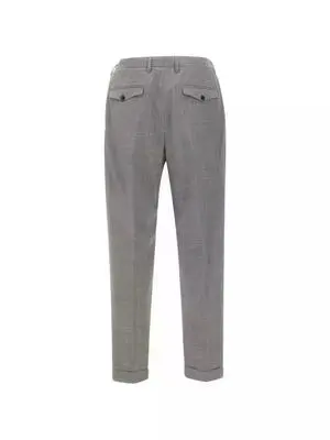 DEVORE INCIPIT Pleated Cuffed Trousers - Grey