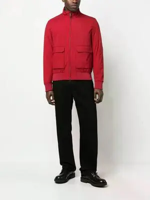 Herno Zip-up Bomber Jacket - Red