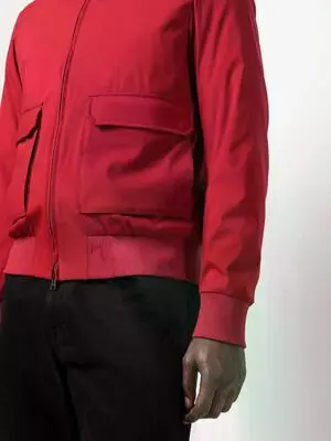 Herno Zip-up Bomber Jacket - Red