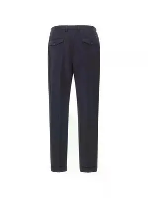 DEVORE INCIPIT Pleated Wool Trousers - Blue