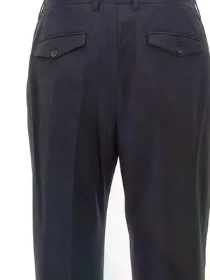 DEVORE INCIPIT Pleated Wool Trousers - Blue