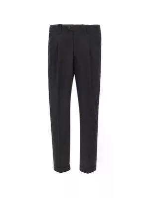 DEVORE INCIPIT Pleated Cuffed Trousers - Grey
