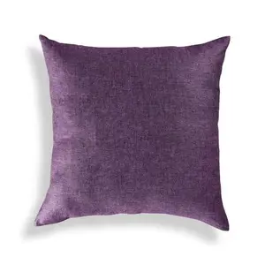 Solino Home Linen Pillow Cover 20 X 20 Inch For Dining Table Grape