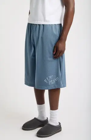 ELWOOD Canopy Mesh Basketball Shorts - Slate