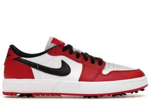 JORDAN 1 Low Golf Spiked Varsity Red - Varisty Red/black/white
