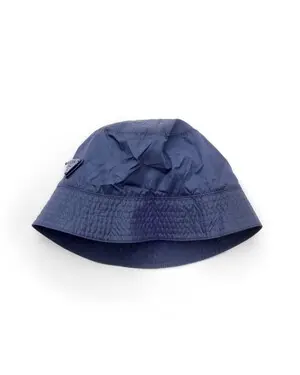 Prada Foldable Re-nylon Bucket Hat - Blue