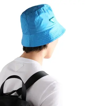 Prada Foldable Re-nylon Bucket Hat - Light Blue