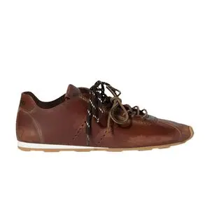 Miu Miu Plume Leather Sneakers - Brown