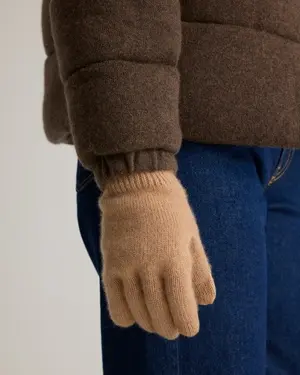 Quince Mongolian Cashmere Gloves - Camel