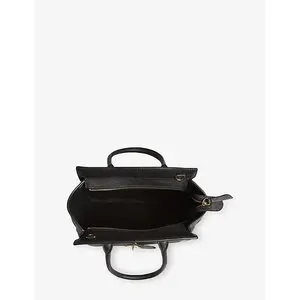 Mulberry Zipped Bayswater Mini Grained-leather Tote Bag - Black