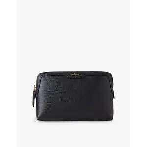 Mulberry Mulberry Logo-Embossed Grained-Leather Pouch Black