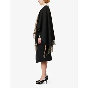 Burberry Vintage Check Wool Cape