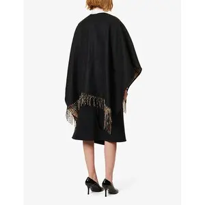 Burberry Vintage Check Wool Cape