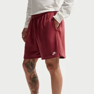 Nike Club French Terry Flow Shorts - Red