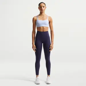 Nike Zenvy Strappy Light-support Padded Sports Bra - Blue