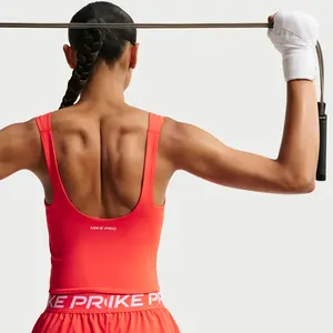 Nike Pro Sculpt -support Padded Sports Bra Tank Top - Red