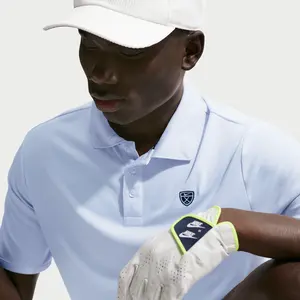 Nike Par Dri-fit Chest Logo Golf Polo - Grey