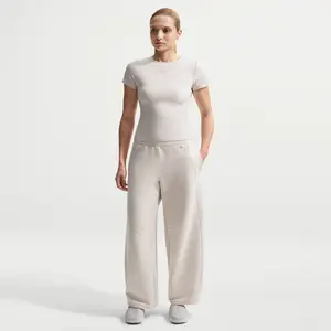 Nike 24.7 Impossiblysoft High-waisted Wide-leg Pants - Brown
