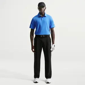 Nike Velocity Dri-fit Sleeve Logo Golf Polo - Blue