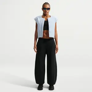 Nike 24.7 Impossiblysoft High-waisted Wide-leg Pants - Black