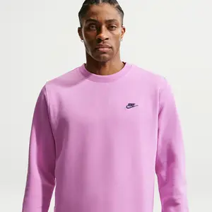 Nike Club Fleece Crew - Purple