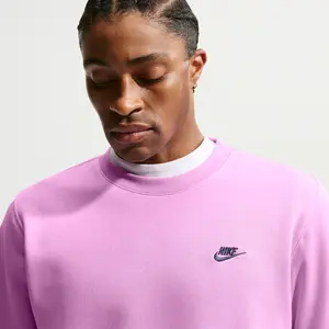 Nike Club Fleece Crew - Purple