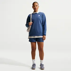 Nike Sportswear Club Fleece Loose Crew-neck Sweatshirt - Blue