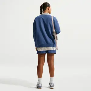 Nike Sportswear Club Fleece Loose Crew-neck Sweatshirt - Blue