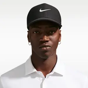 Nike Rise Dri-fit Adv Swooshflex Structured Golf Cap - Black