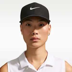 Nike Rise Dri-fit Adv Swooshflex Structured Golf Cap - Black